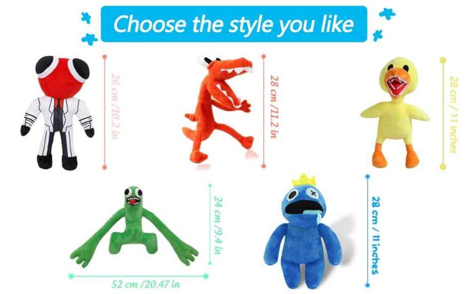 Rainbow Friends Plush Toy Monster Rainbow Friends Stuffed Plush Dolls ...