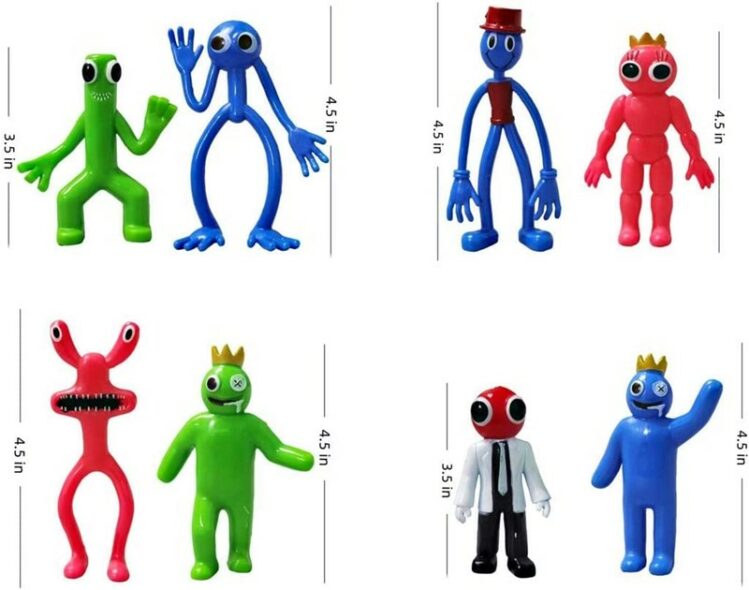 Rainbow Friends Toys Rainbow Friends Action Figures 8PCS - Rainbow ...